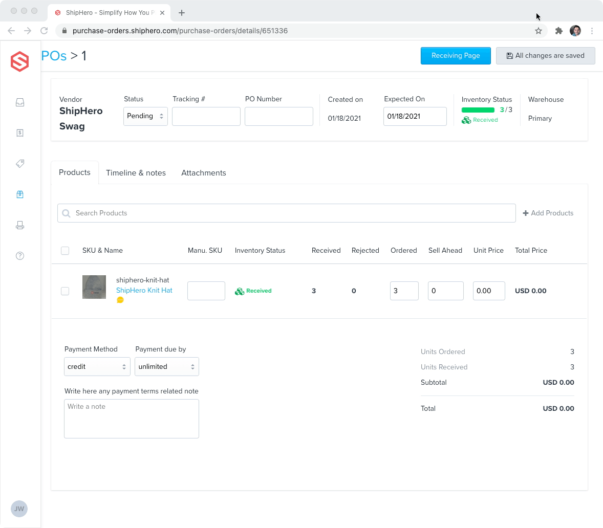 How To Adjust A Purchase Order ShipHero